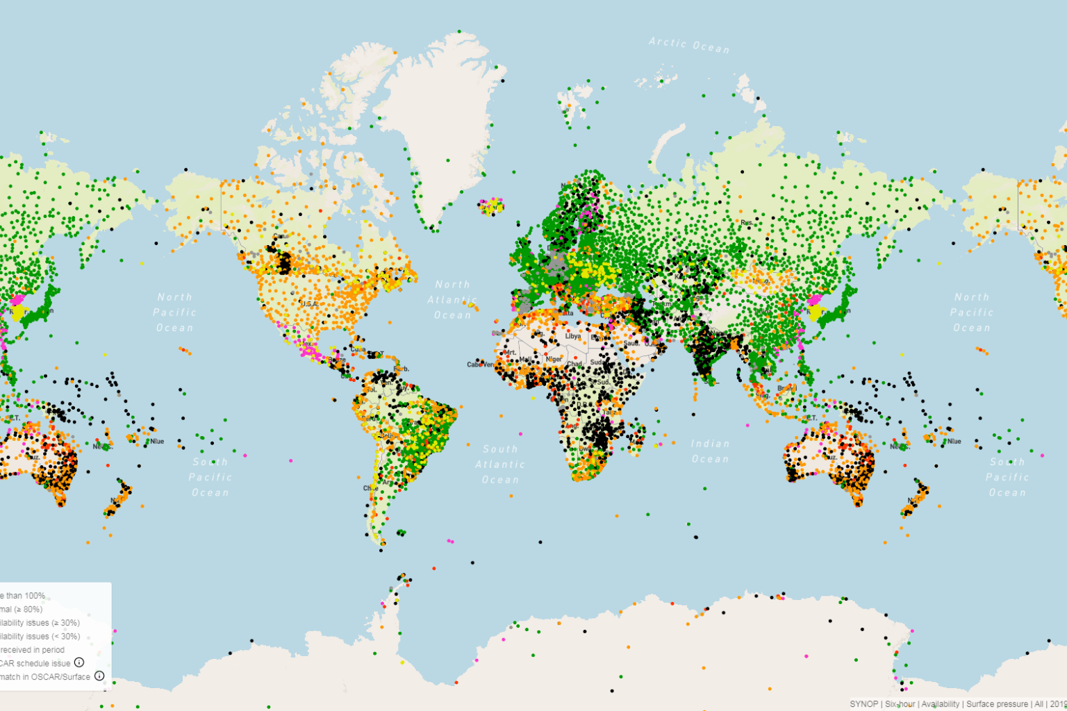 Preoperational launch of the WDQMS Webtool