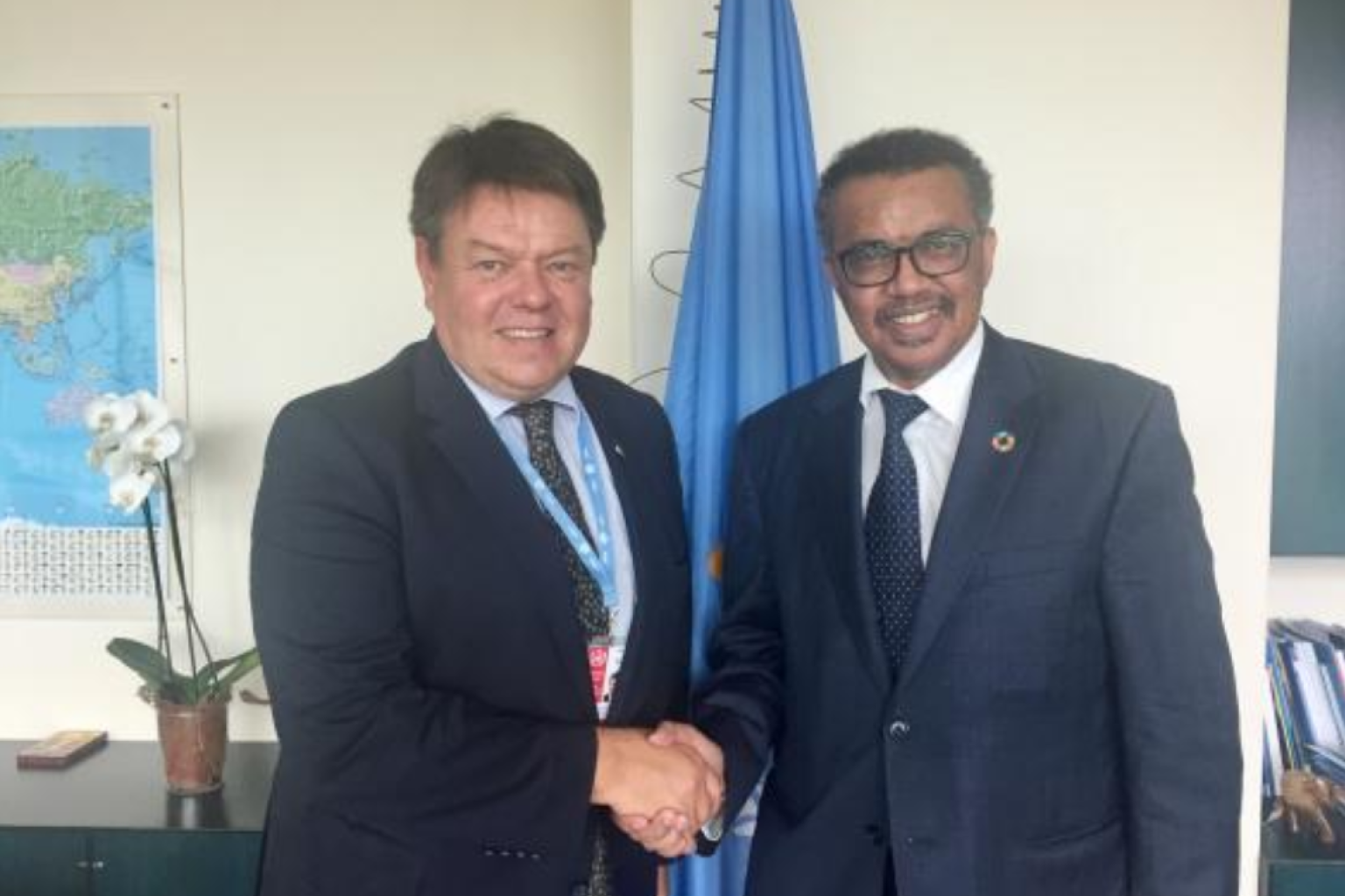WMO and WHO heads meet to strengthen collaboration