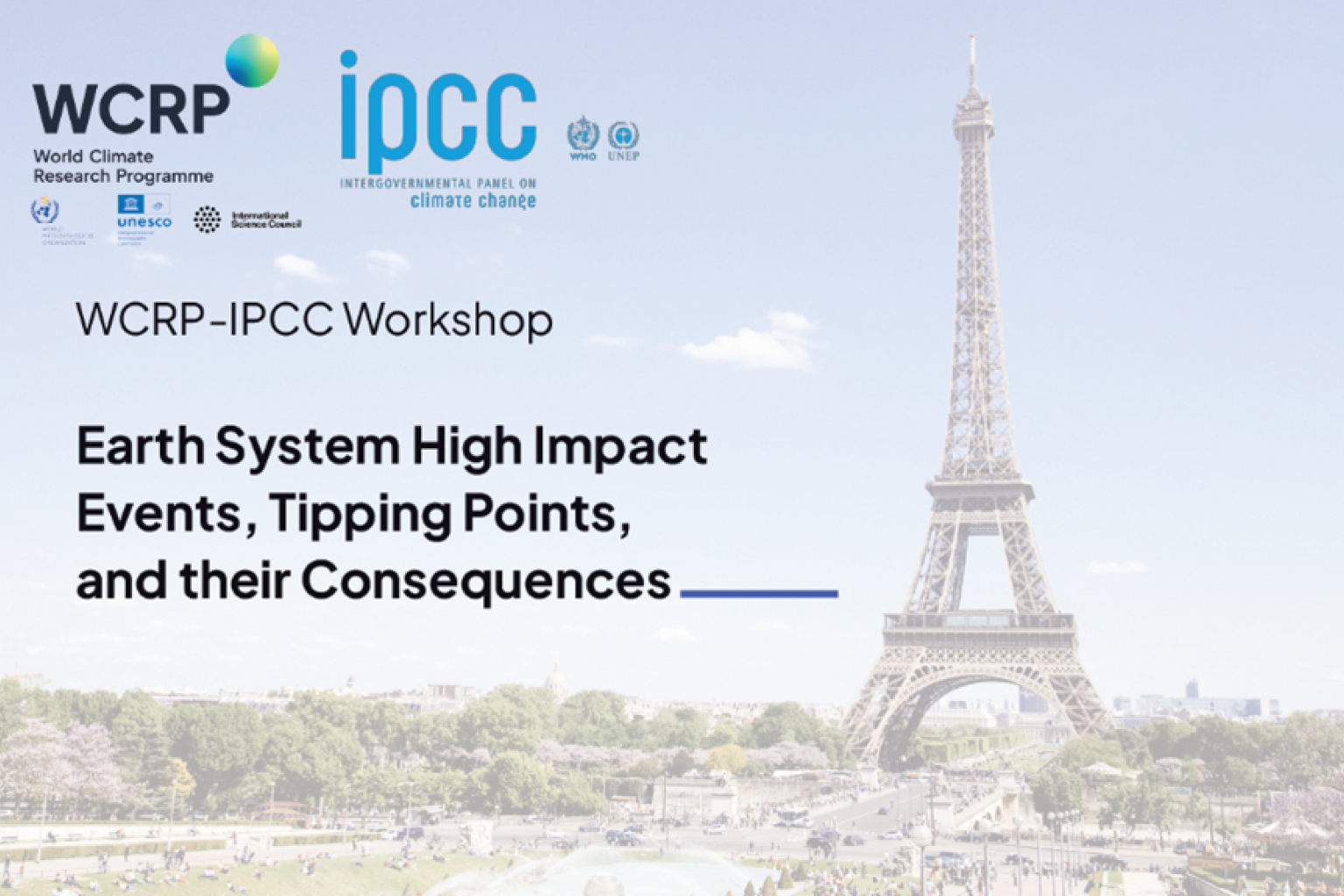 WCRP and IPCC Join Forces on High-Impact Events: Tipping points and ...