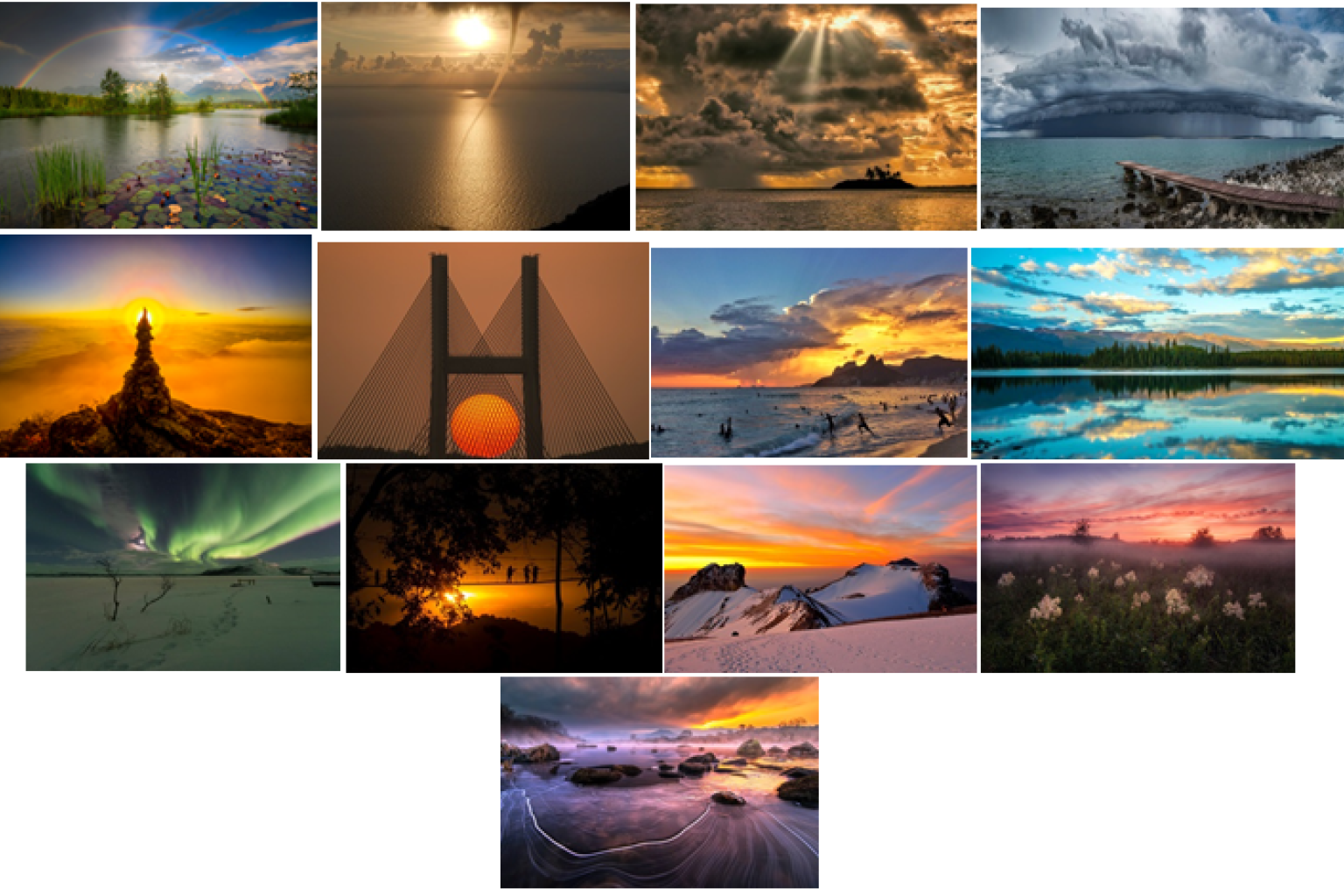 Winners of 2019 WMO Calendar Photo Competition