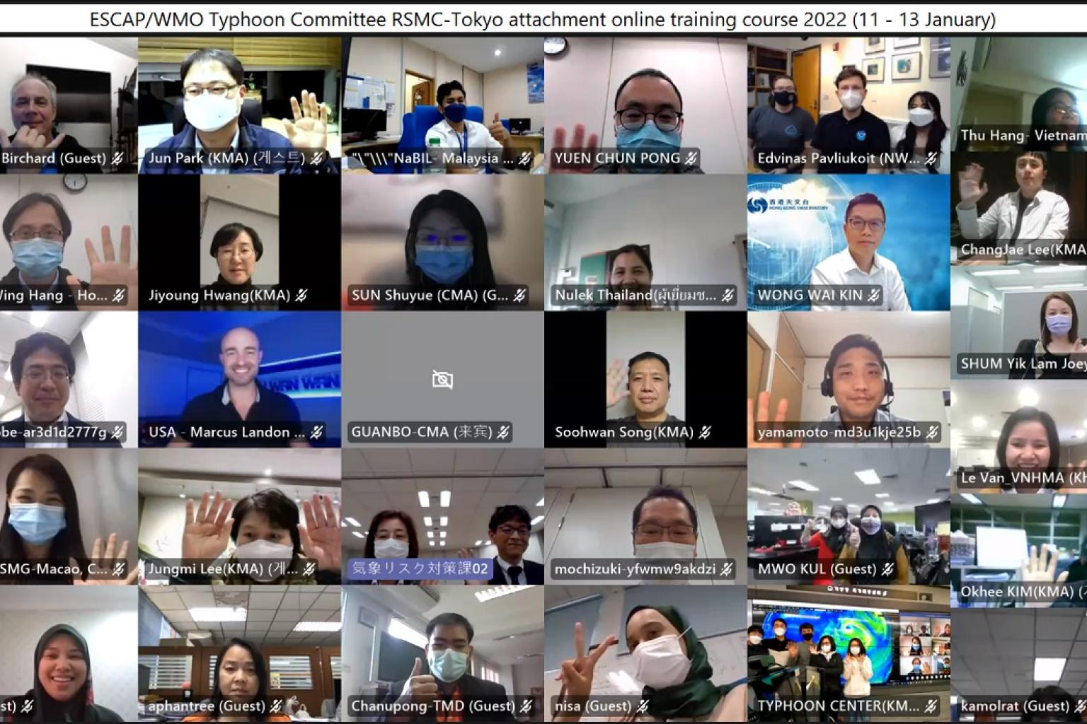 21st Typhoon Committee Attachment Training course at the RSMC Tokyo ...