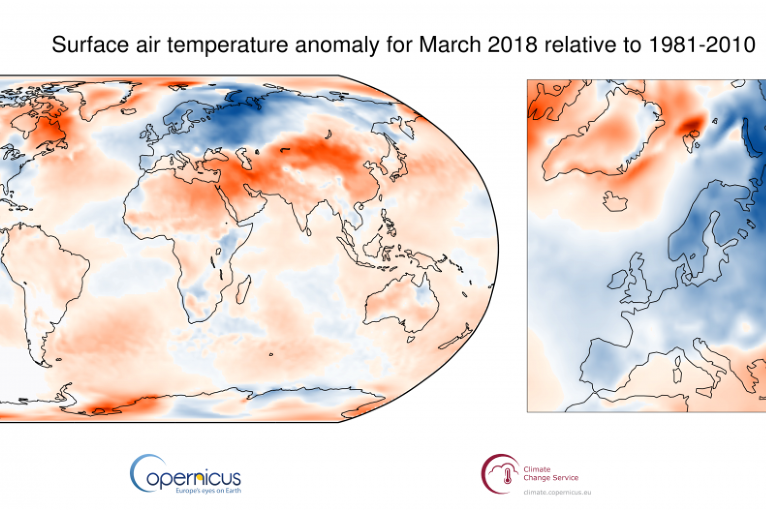 March is 3rd warmest on record, many contrasts