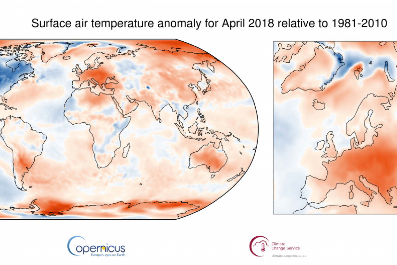 April: high CO2, low sea ice and extreme weather