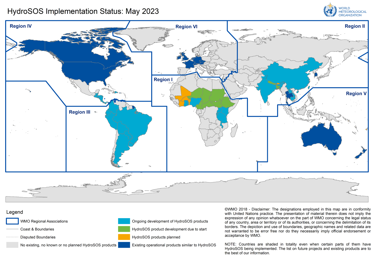 The Global Hydrological Status and Outlook System (HydroSOS)