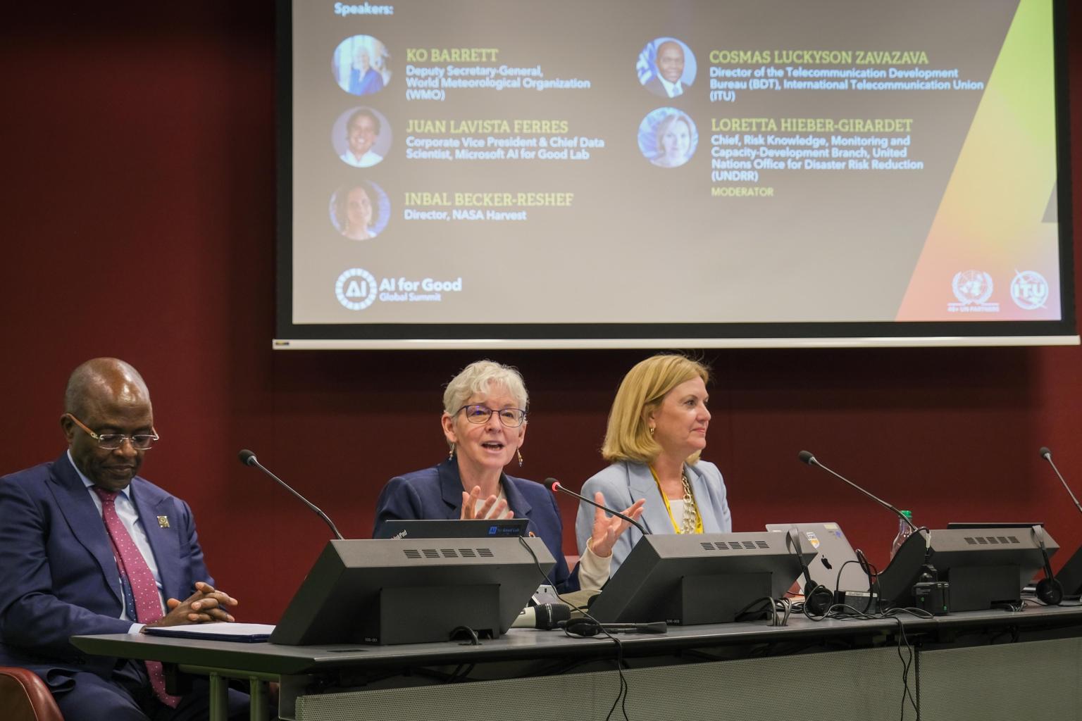 WMO promotes Early Warnings for All at AI For Good Global Summit