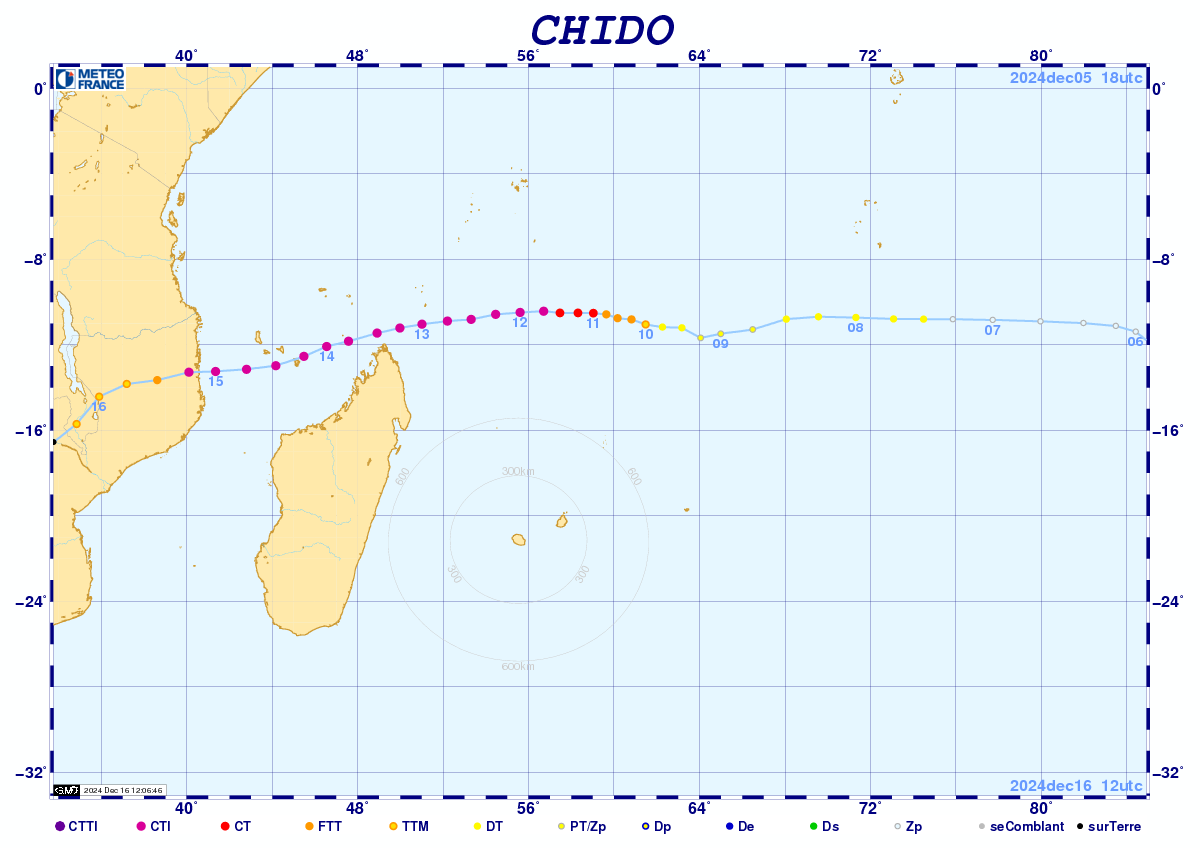 Tropical cyclone Chido devastates Mayotte in Indian Ocean