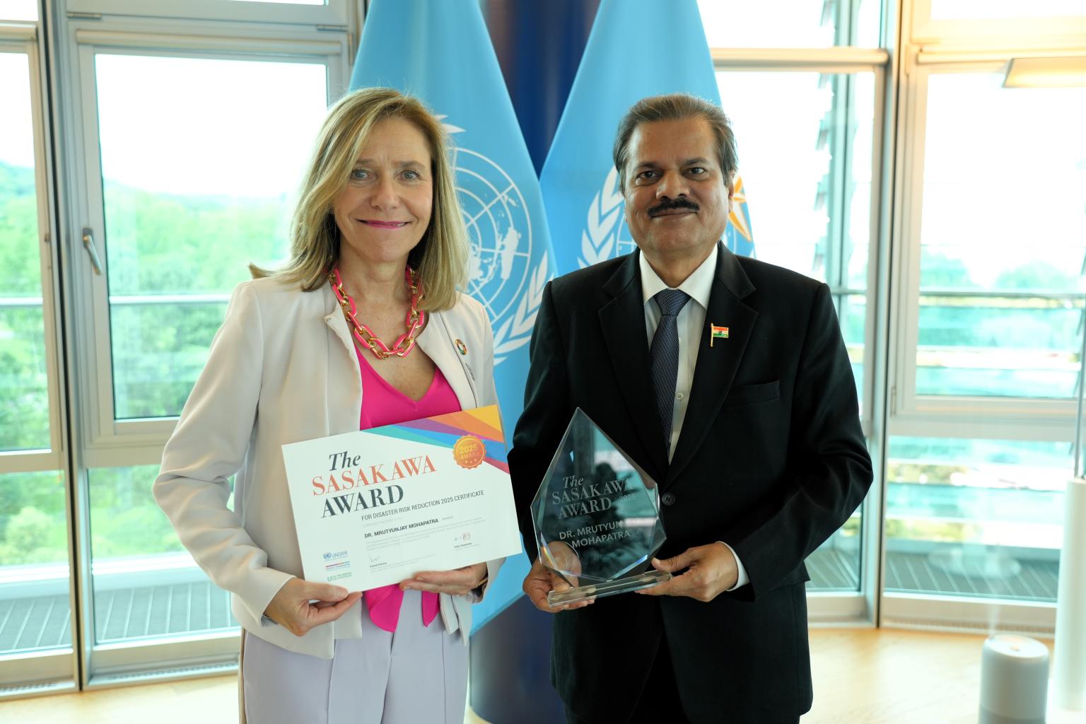 WMO Third Vice-President Mohapatra wins top disaster risk reduction award