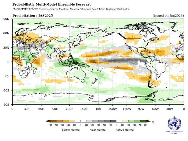 Global Seasonal Climate Update for July-August-September 2025