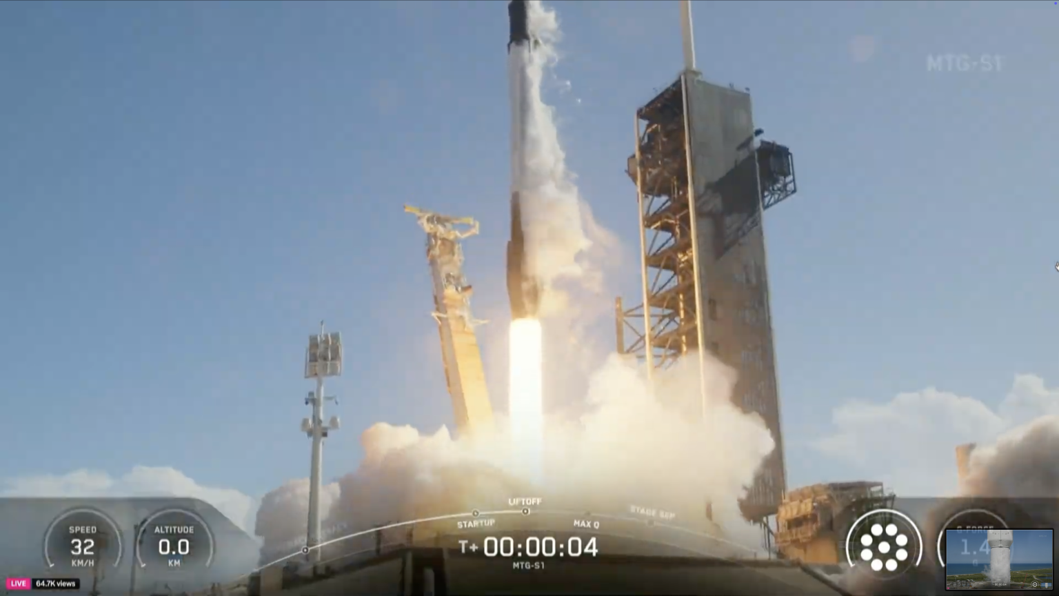 Europe’s first geostationary sounder satellite has launched