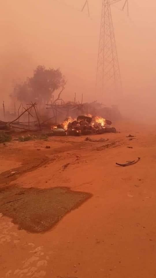 Libya witnessed a severe sandstorm turning the sky yellow