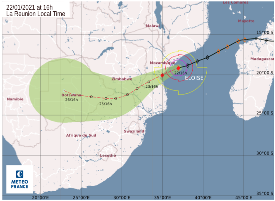 Tropical Cyclone Eloise hits Mozambique